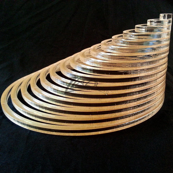 Template Nested CIRCLE 8" (16 Piece Plexiglass Quilting Stencil Longarm ...